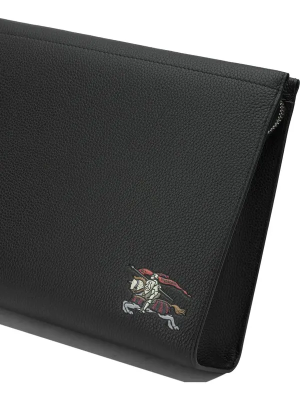 Burberry Equestrian Knight Clutch Bag