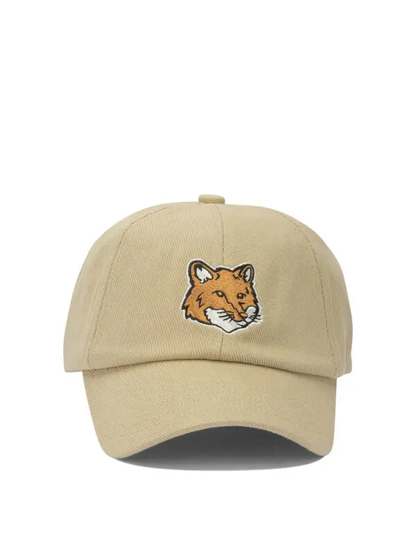 Maison Kitsuné Fox Head Trucker Hat - Beige