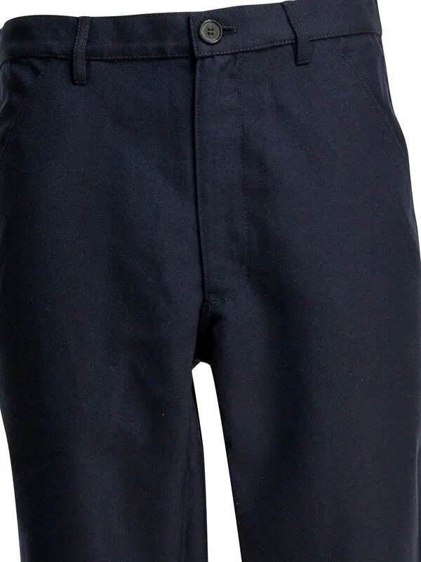Comme Des Garçons Wool-blend Trousers - Blue