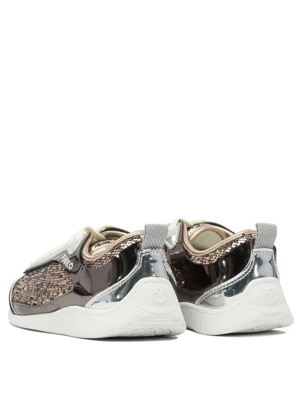 Pinko Lace Up Sneakers - Bronze