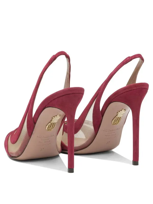 AQUAZZURA Lune 105 Mm Slingbacks