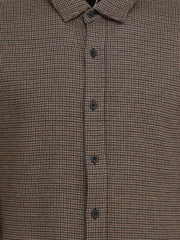Vince Houndstooth Shirt - Brown