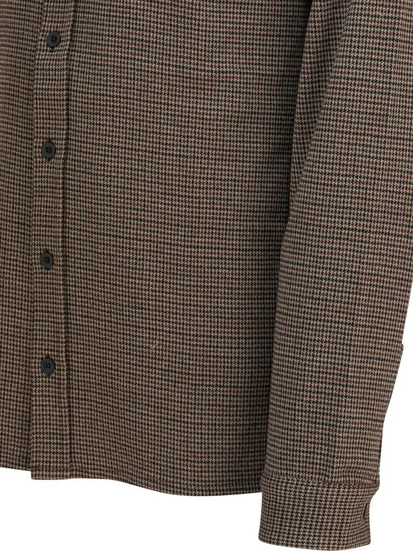 Vince Houndstooth Shirt - Brown