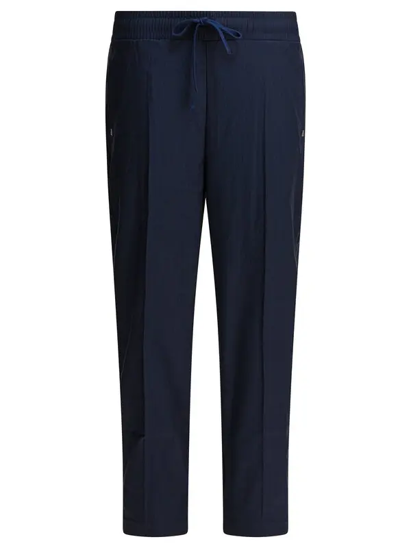 ALTUM Elastic Waist Straight Trousers - Blue