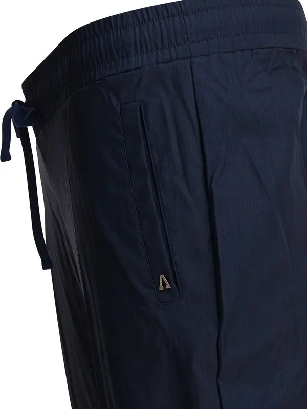 ALTUM Elastic Waist Straight Trousers - Blue