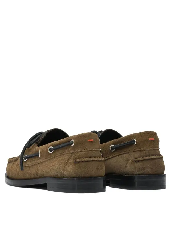 AeydĒ Harris Suede Lace-up Loafers - Brown