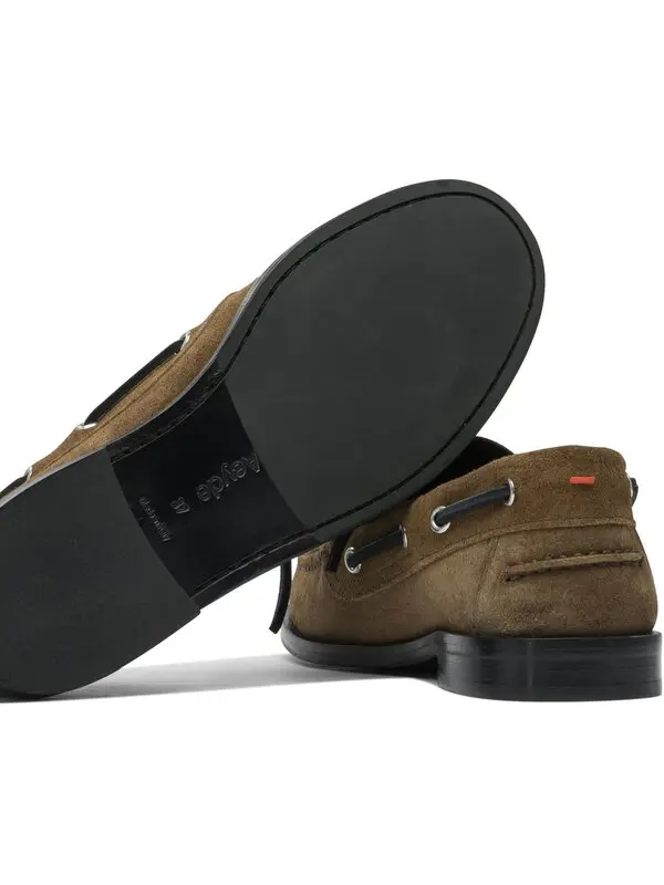 AeydĒ Harris Suede Lace-up Loafers - Brown