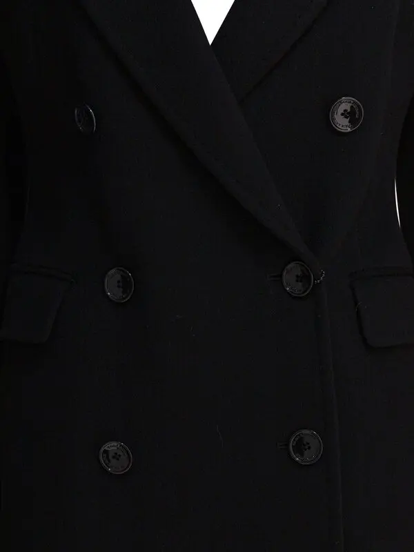 Tagliatore Cashmere Double-breasted Coat - Black