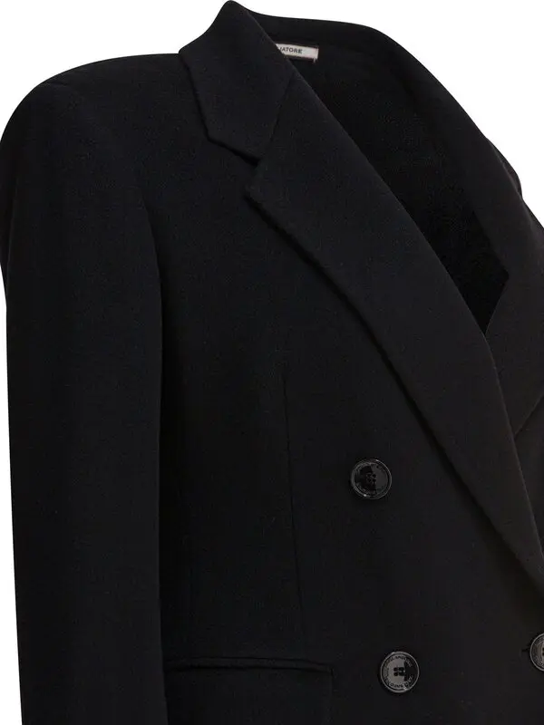 Tagliatore Cashmere Double-breasted Coat - Black