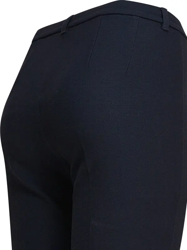 Max Mara Stretch Cotton-blend Flared Trousers