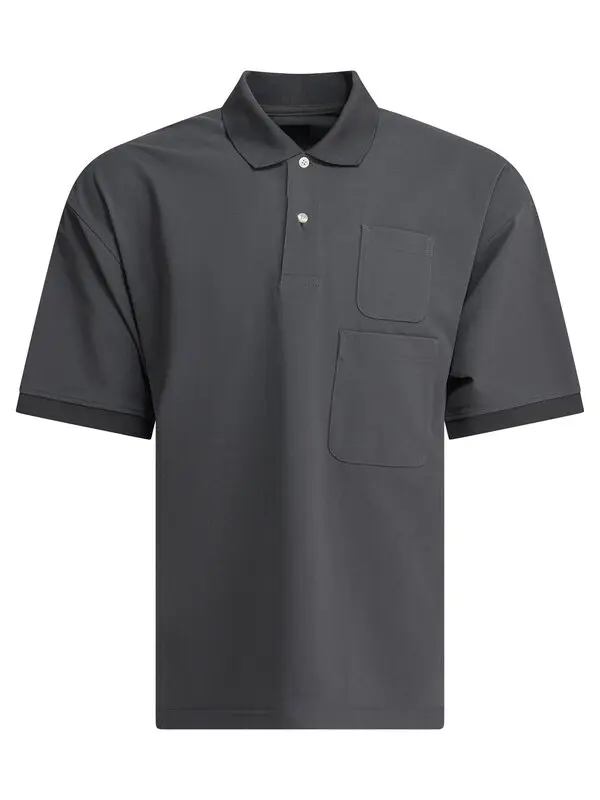 DAIWA PIER39 Polo Shirt With Two Pockets - Grey