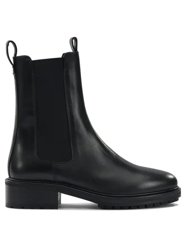 AeydĒ Calfskin Leather Chelsea Boots - Black