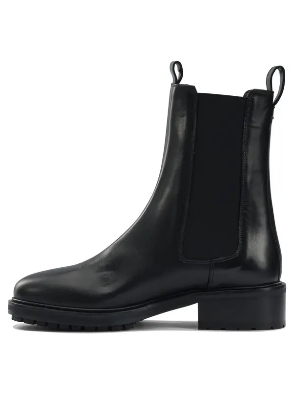 AeydĒ Calfskin Leather Chelsea Boots - Black