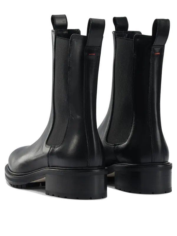 AeydĒ Calfskin Leather Chelsea Boots - Black