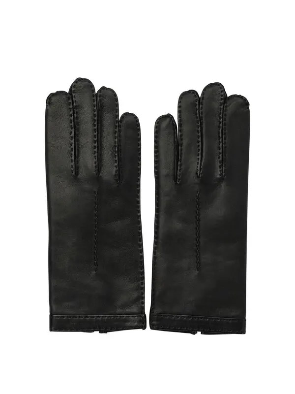 RESTELLI Leather Gloves - Black