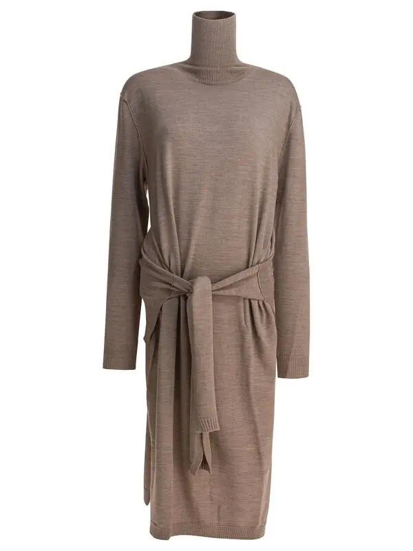 LEMAIRE Trompe L'oeil Knit Dress - Grey