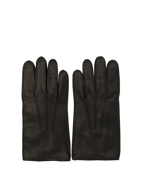 RESTELLI 49/f' Leather Gloves - Black
