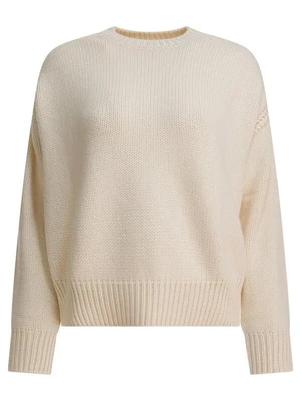 SA SU PHI Cashmere Crew-neck Sweater - White
