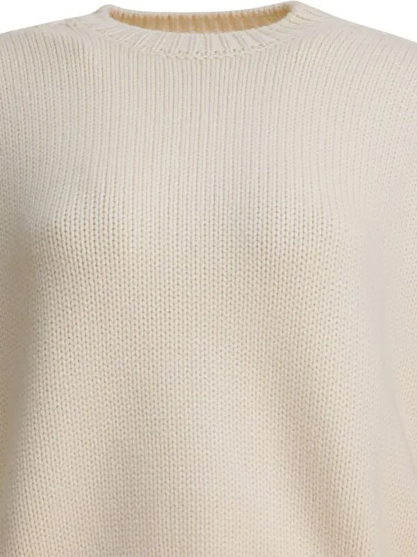 SA SU PHI Cashmere Crew-neck Sweater - White