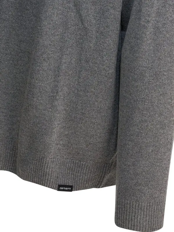 Carhartt Work In Progress Crew-neck Wool-blend Sweater - Grey