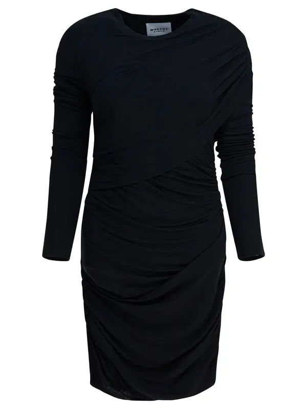 MARANT ETOILE Solid Jersey 'denise' Dress - Black