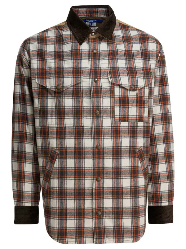 Junya Watanabe Check Overshirt Jacket - Brown