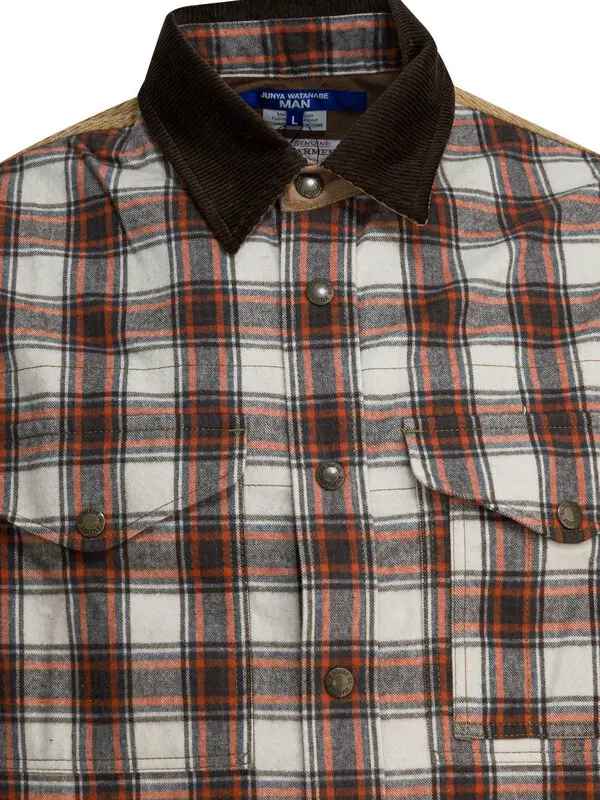 Junya Watanabe Check Overshirt Jacket - Brown