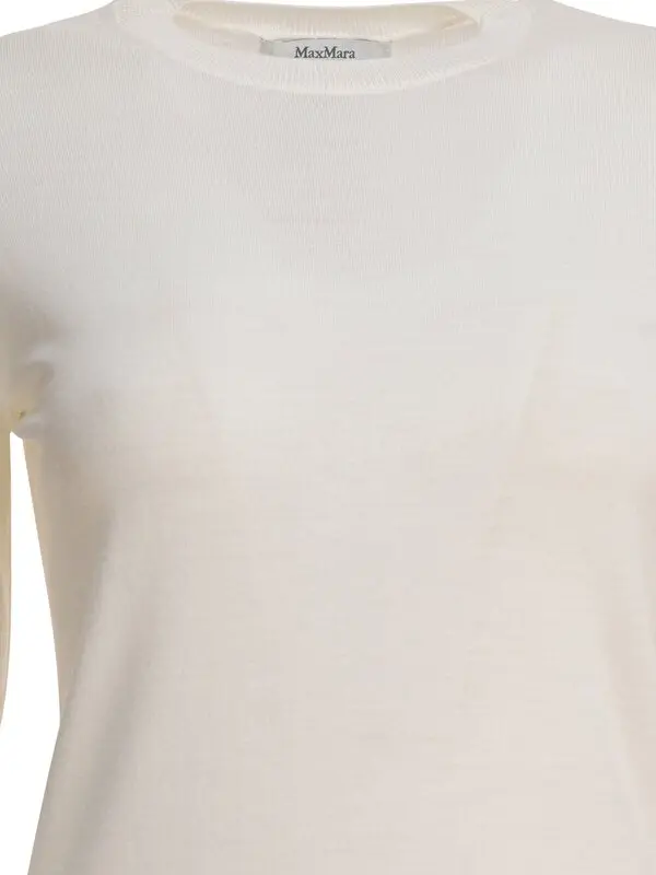 Max Mara Basic Wool Sweater - White