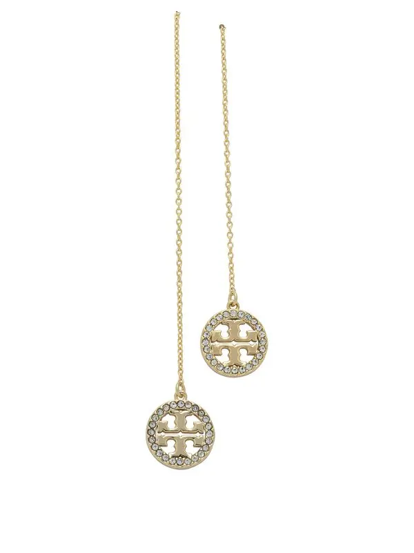 Tory Burch Logo Drop Earrings - Gold
