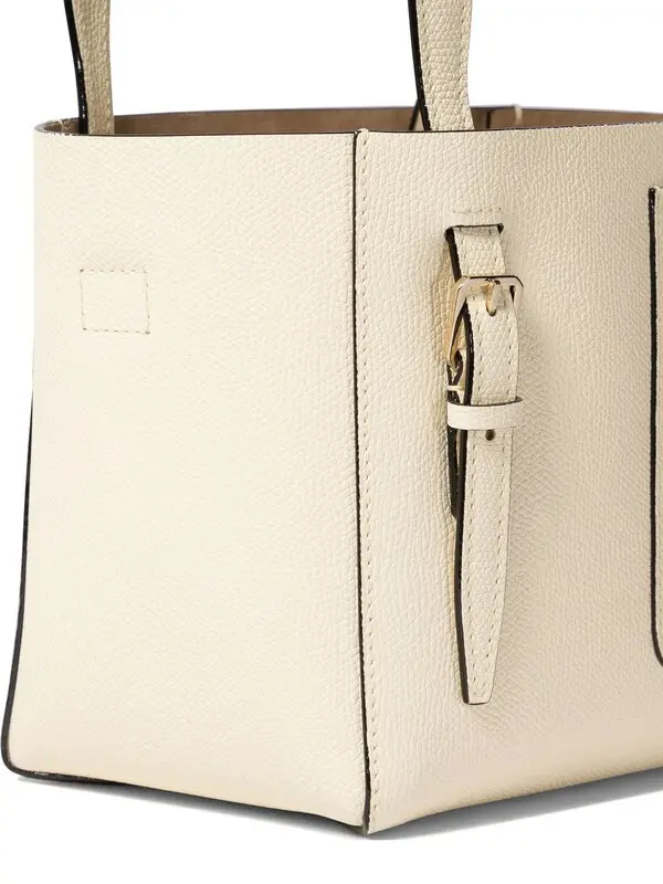 VALEXTRA Soft Micro Bucket Bag - White