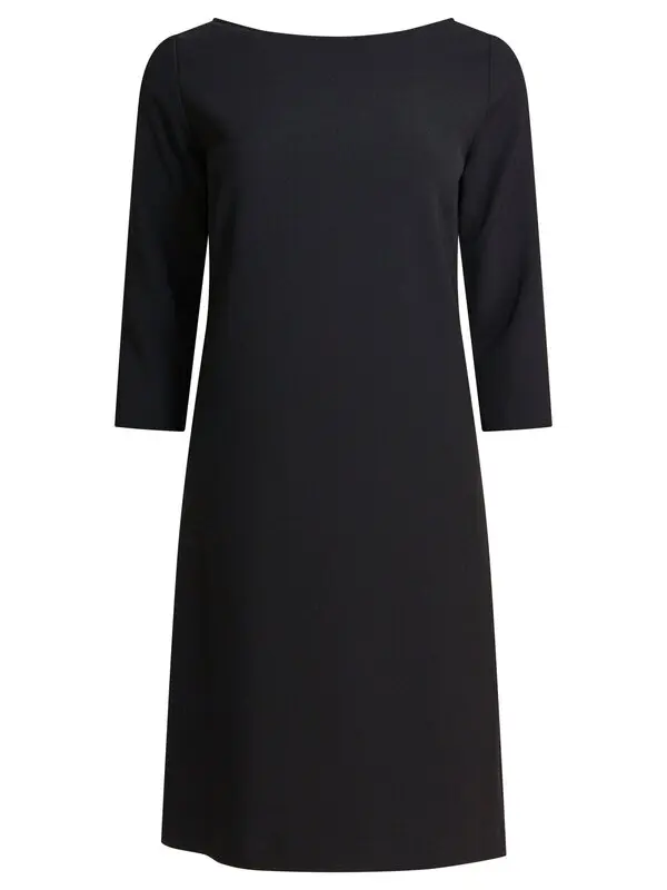 SEMPER Sheath Dress With Boat Neckline - Black