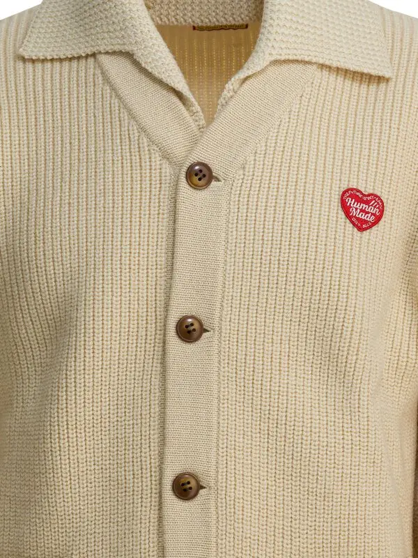 HUMAN MADE Wool Cardigan - White