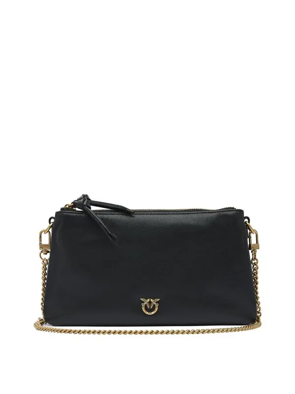 Pinko Leather Crossbody Bag - Black