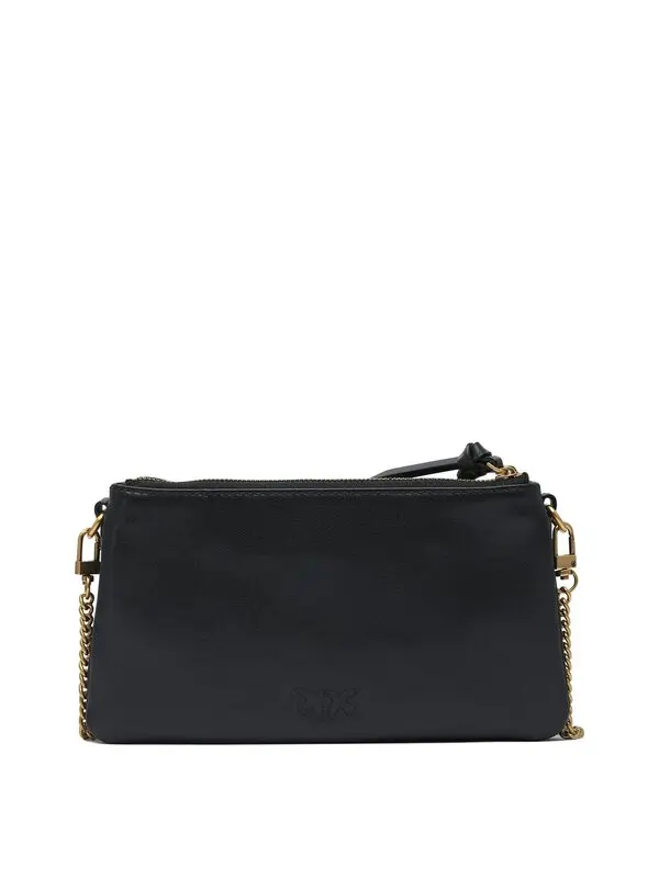 Pinko Leather Crossbody Bag - Black