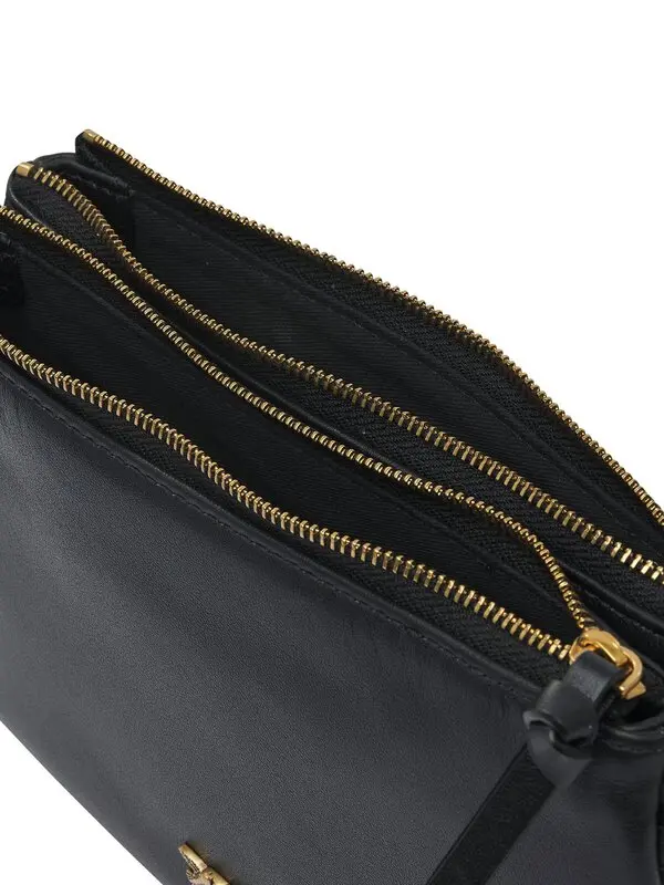 Pinko Leather Crossbody Bag - Black
