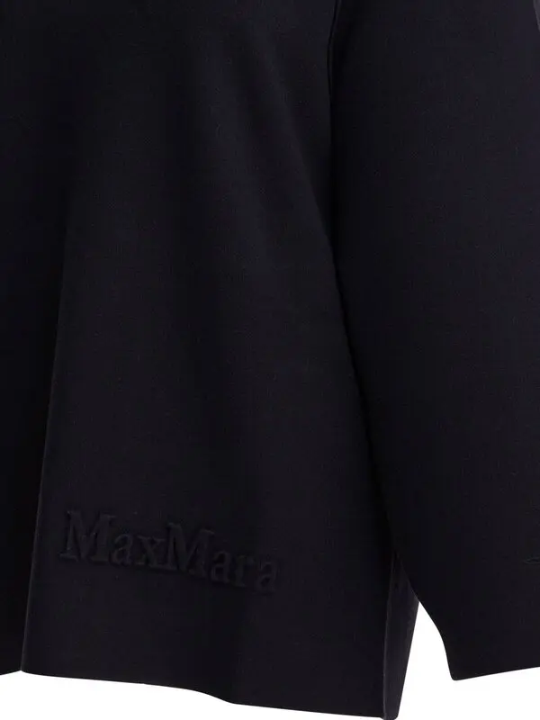 Max Mara Viscose And Wool Blend Sweater - Blue