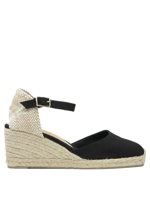 CastaÑer Carol 70mm High Espadrilles - Black
