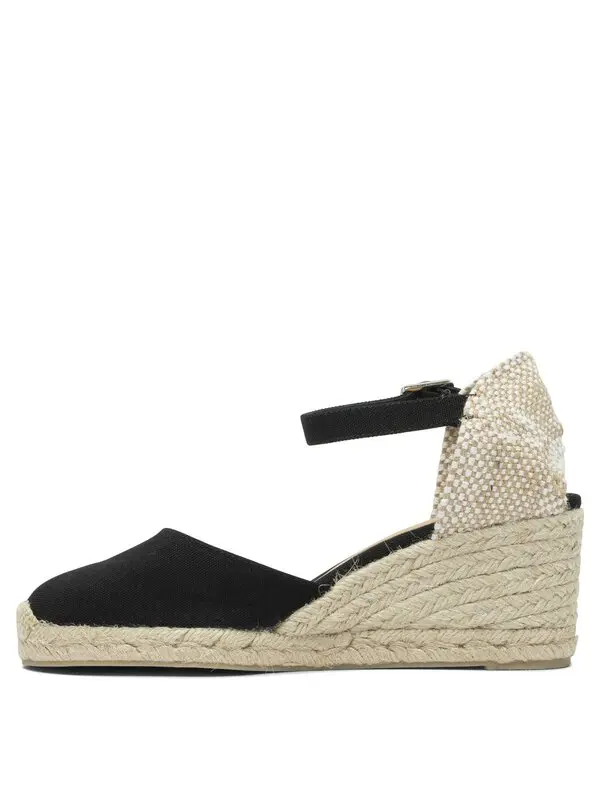 CastaÑer Carol 70mm High Espadrilles - Black