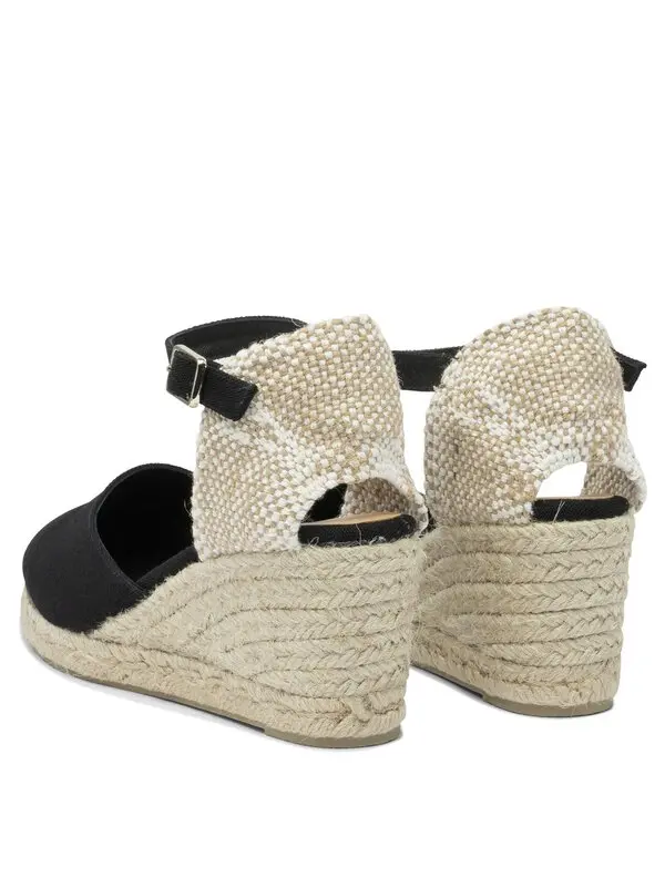 CastaÑer Carol 70mm High Espadrilles - Black