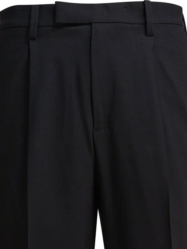 Vince Pleated 'louie Relaxed' Trousers - Black