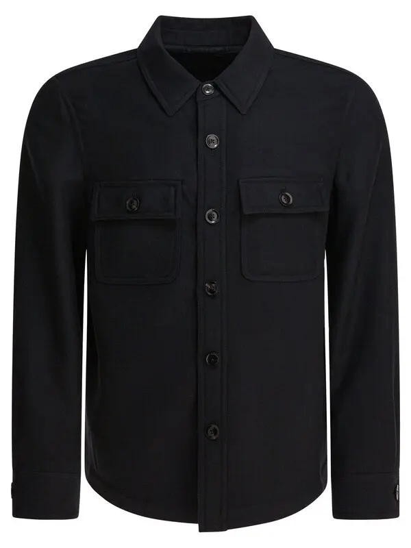 TOM FORD Wool And Silk Overshirt Jacket