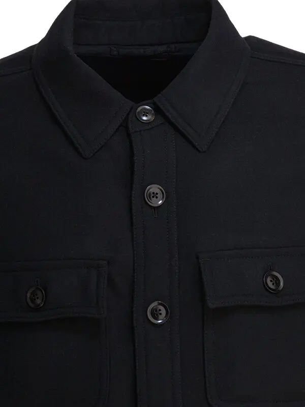 TOM FORD Wool And Silk Overshirt Jacket