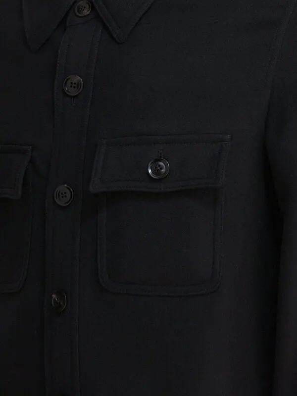 TOM FORD Wool And Silk Overshirt Jacket