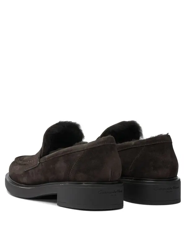 GIANVITO ROSSI 20 Mm Loafers - Brown