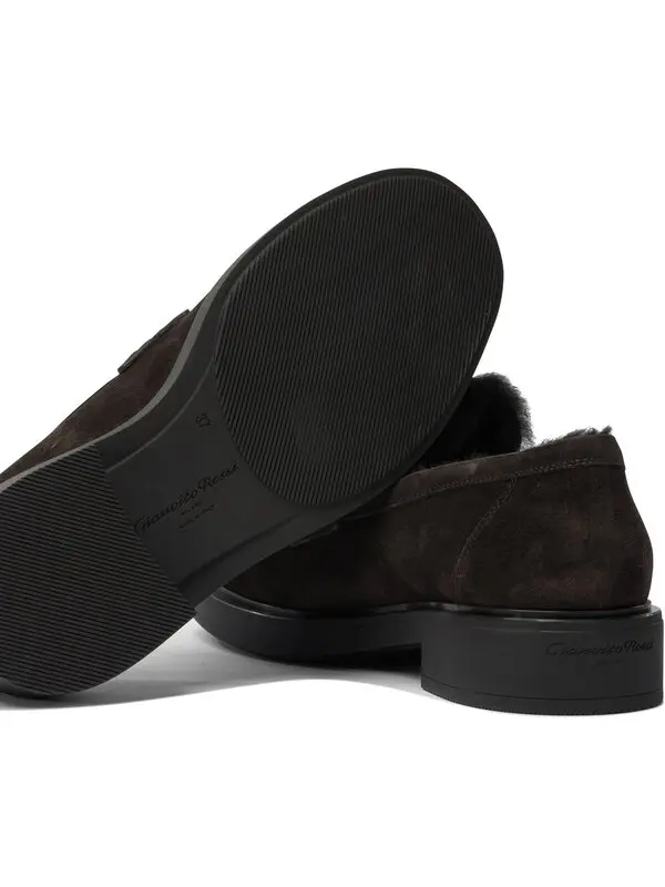 GIANVITO ROSSI 20 Mm Loafers - Brown