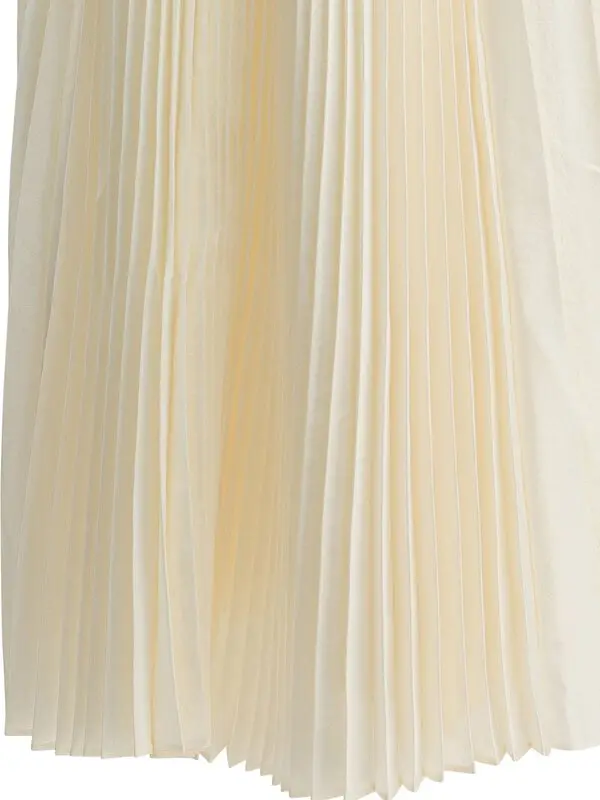 SANDBEIGE Pleated Skirt - White
