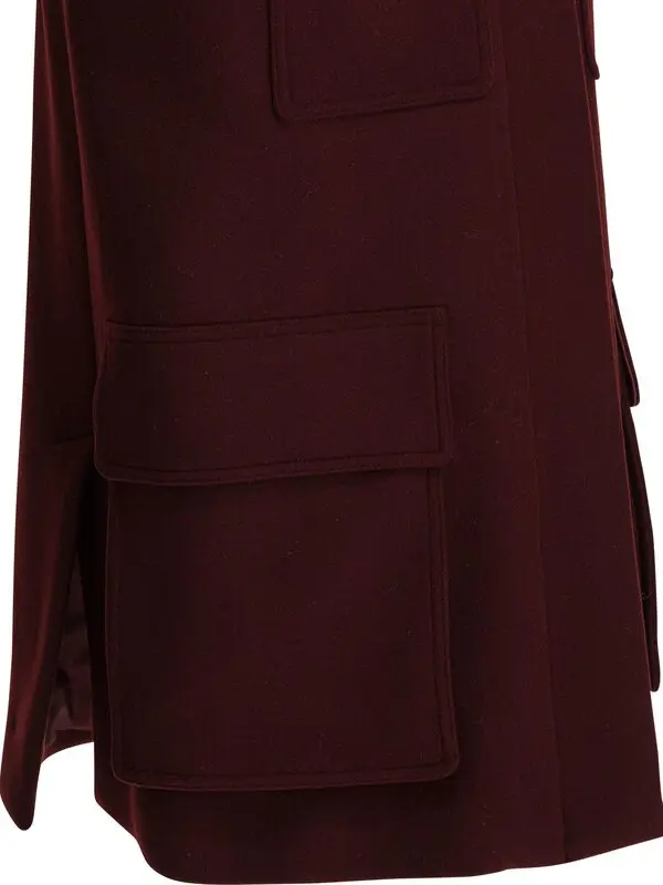 Max Mara Wool And Alpaca Sleeveless Jacket - Red