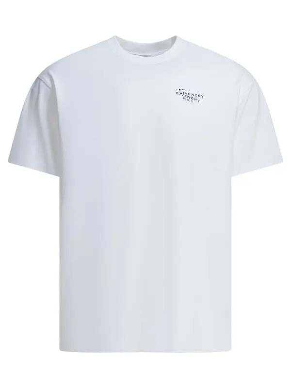 Givenchy Cotton T Shirt With Logo - White