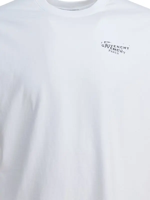 Givenchy Cotton T Shirt With Logo - White