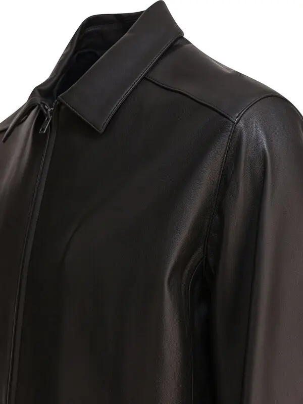 Vince Leather Zip-up Jacket